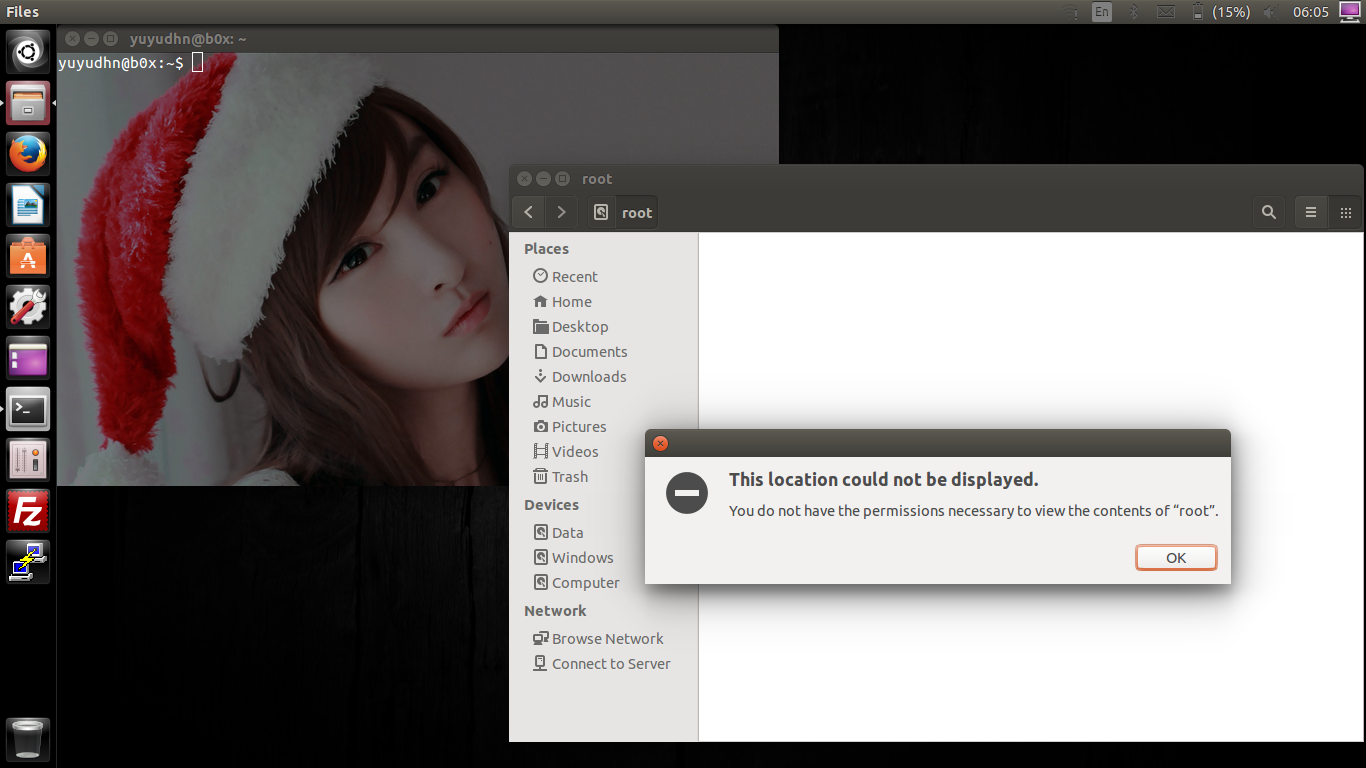 Cara Membuka Folder root Di Ubuntu Linux