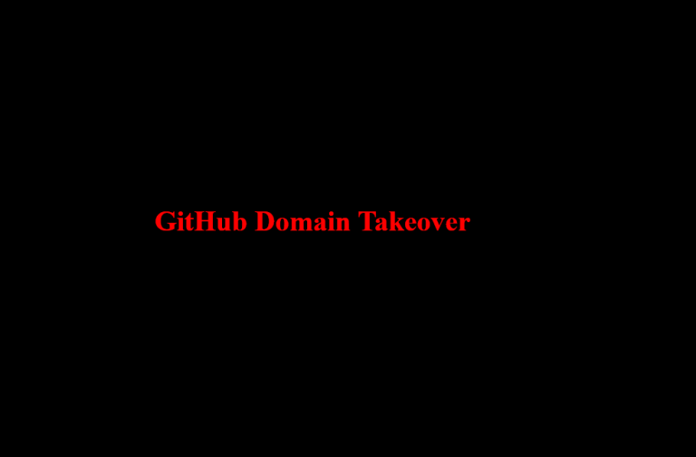 GitHub Custom Domain or Subdomain Takeover
