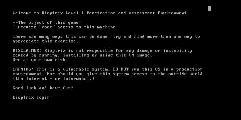 Machine Writeup: Kioptrix Level 1 (#1)